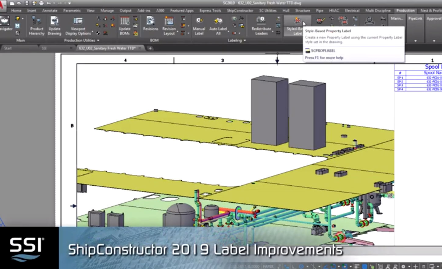 Label Improvements In Shipconstructor 2019 Ssi