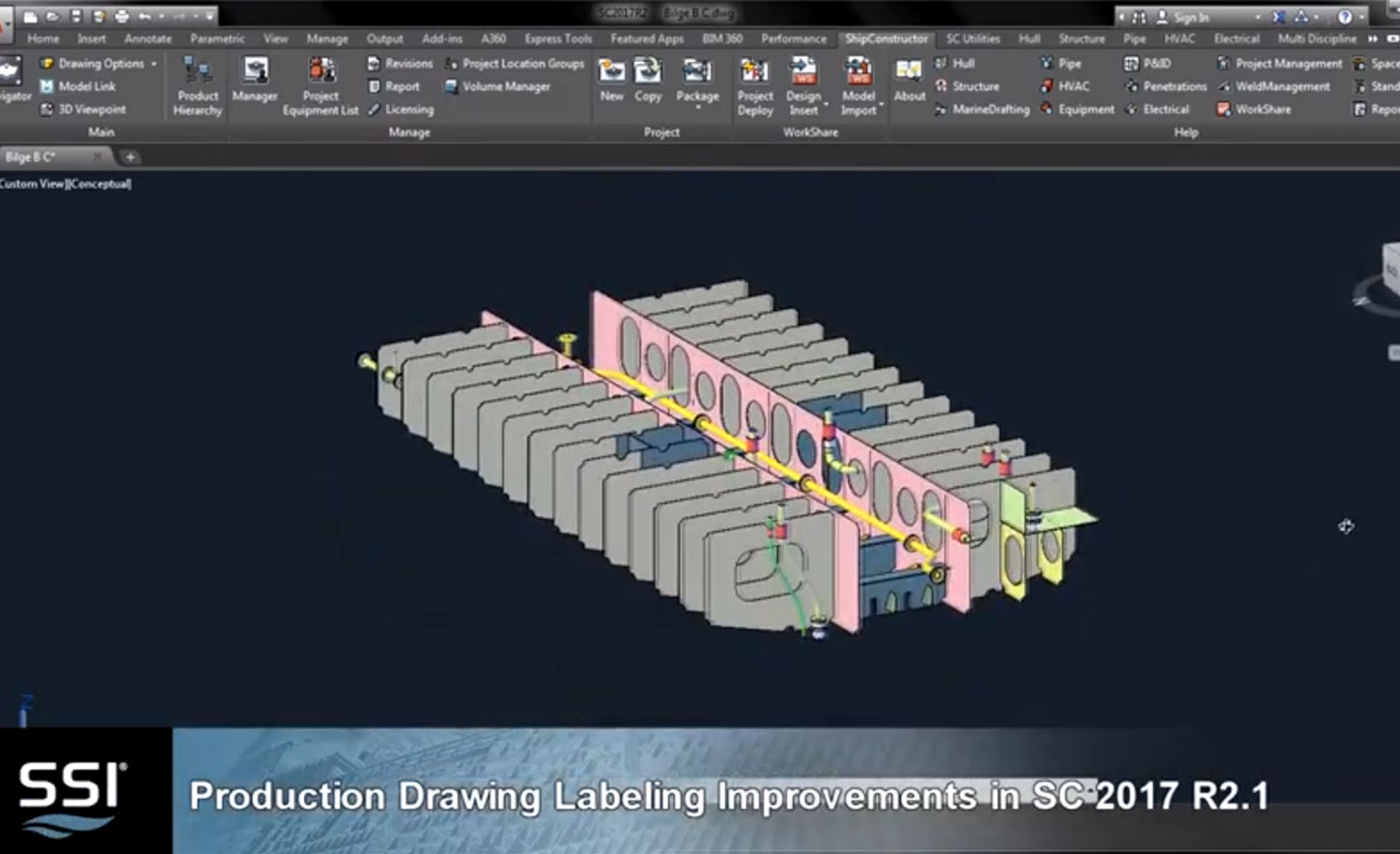 Production Drawing Labeling Improvements in SC 2017 R2.1 » SSI